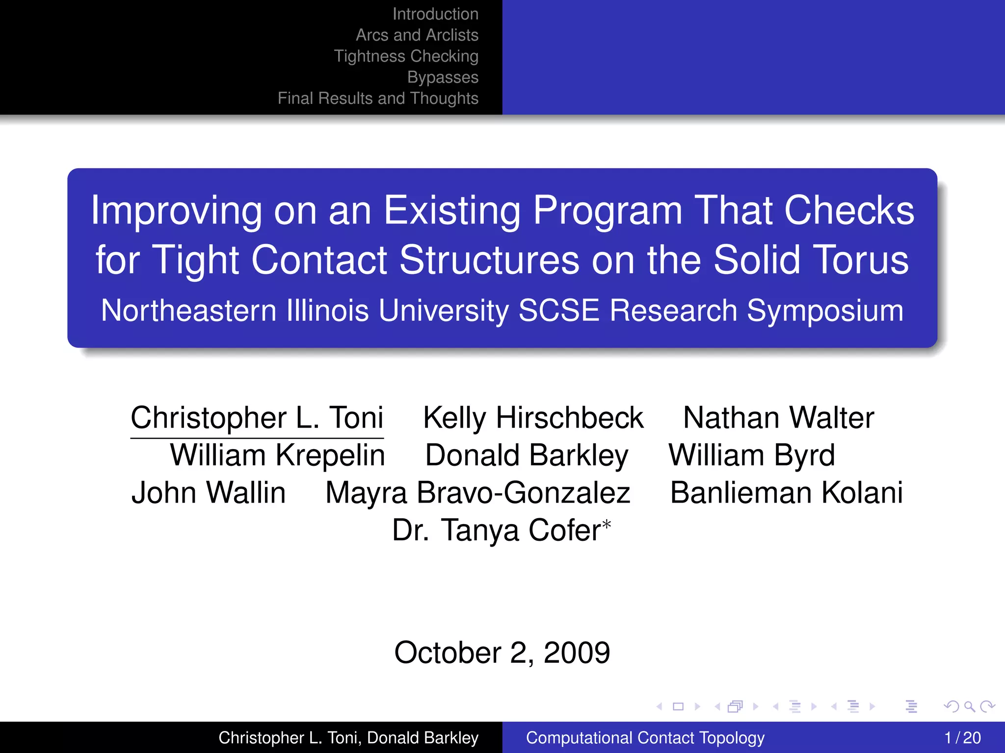 SCSE Symposium Presentation | PPT