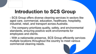SCS Group - commercial cleaning and soft services | PPT