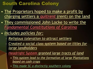 Sc’s history of european settlement 8 1.3 | PPT