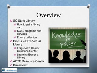 SCSL Resources and Adult Education | PPT