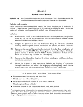 SC Social Studies Academic Standards | PDF