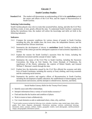 SC Social Studies Academic Standards | PDF