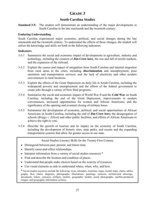 SC Social Studies Academic Standards | PDF