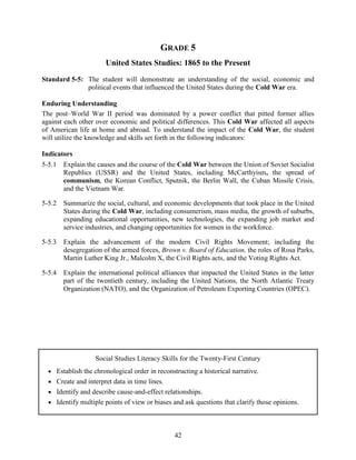 SC Social Studies Academic Standards | PDF