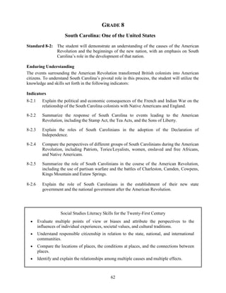SC Social Studies Academic Standards | PDF