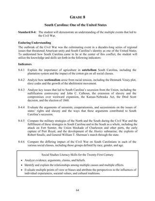 SC Social Studies Academic Standards | PDF