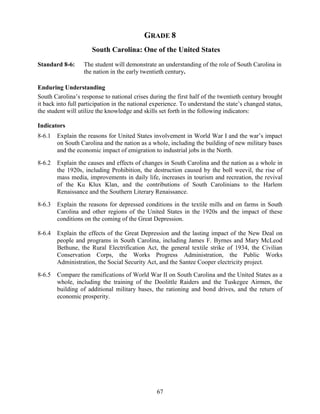 SC Social Studies Academic Standards | PDF