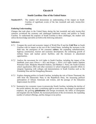 SC Social Studies Academic Standards | PDF