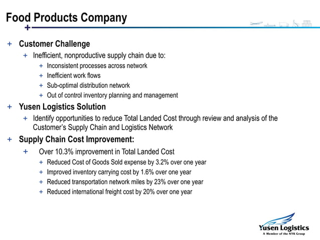 Total Landed Cost - Case Study | PPT | Logistics | Business