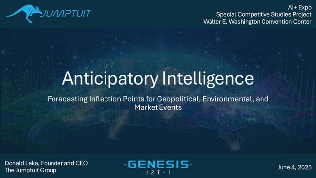 Next Generation AI: Anticipatory Intelligence, Forecasting Inflection ...