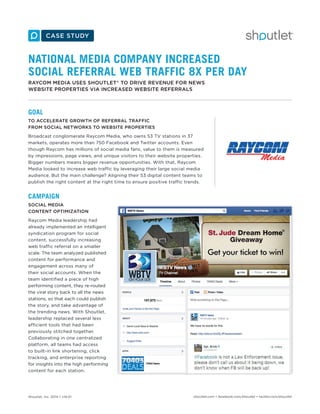 How Raycom Media Increased Social Referral Web Traffic 8X Per Day | PDF ...
