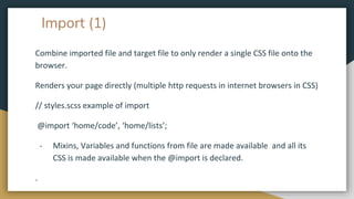 Scss talk CSS Meetup | PPT
