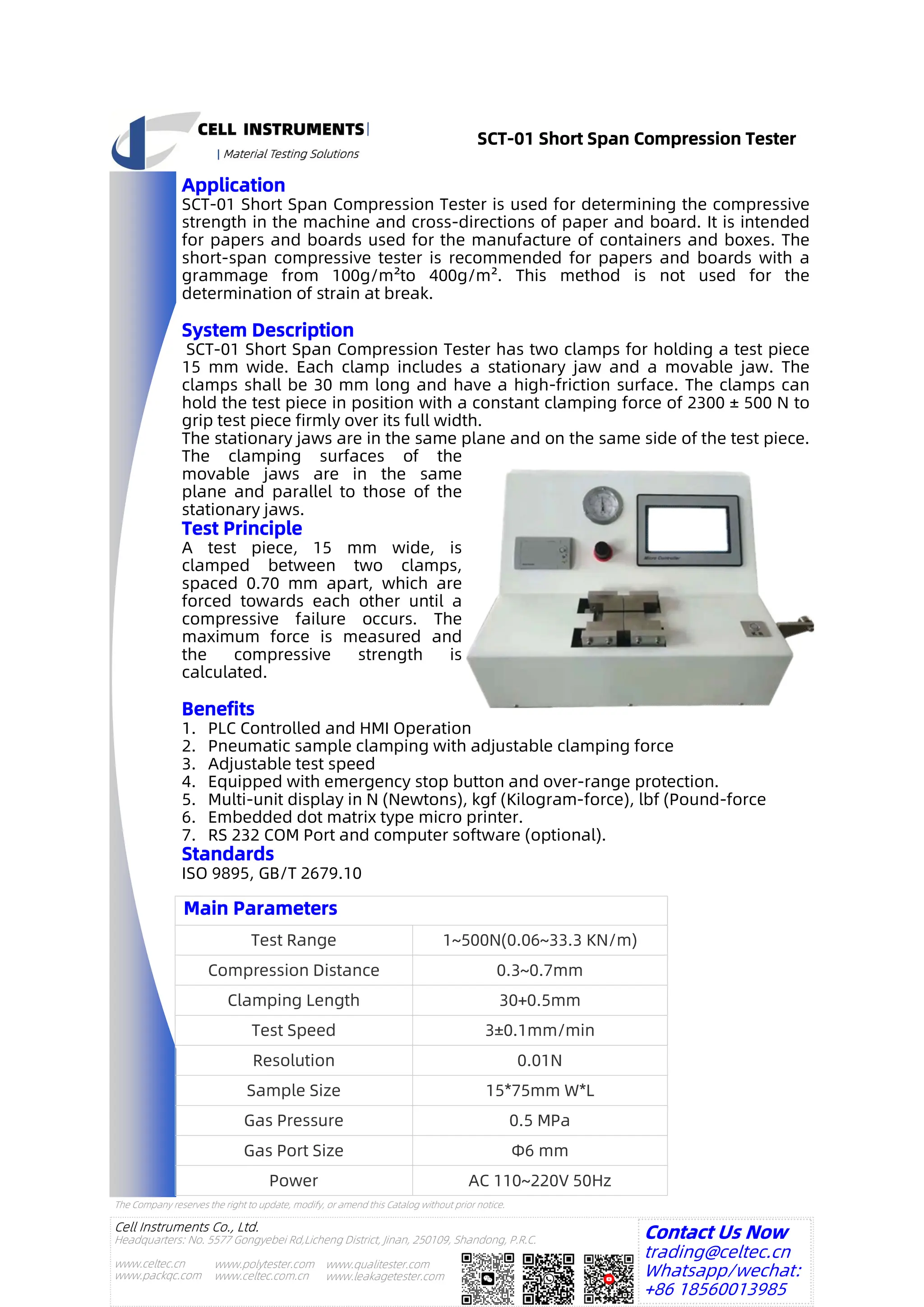 Understanding the Basics of the SCT-01 Short Span Compression Tester ...