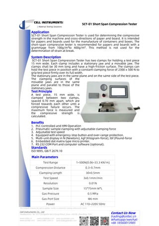 Understanding the Basics of the SCT-01 Short Span Compression Tester ...