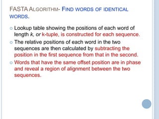 Sequence comparison techniques | PPTX