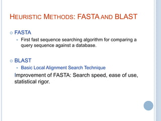 Sequence comparison techniques | PPTX