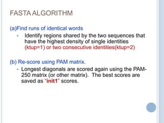 Sequence comparison techniques | PPTX