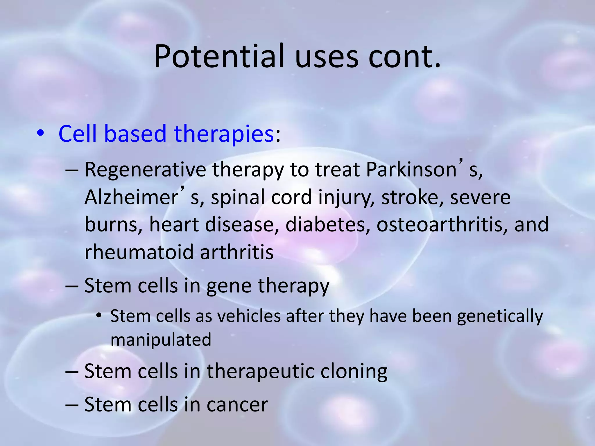 Stem cell therapy | PPTX
