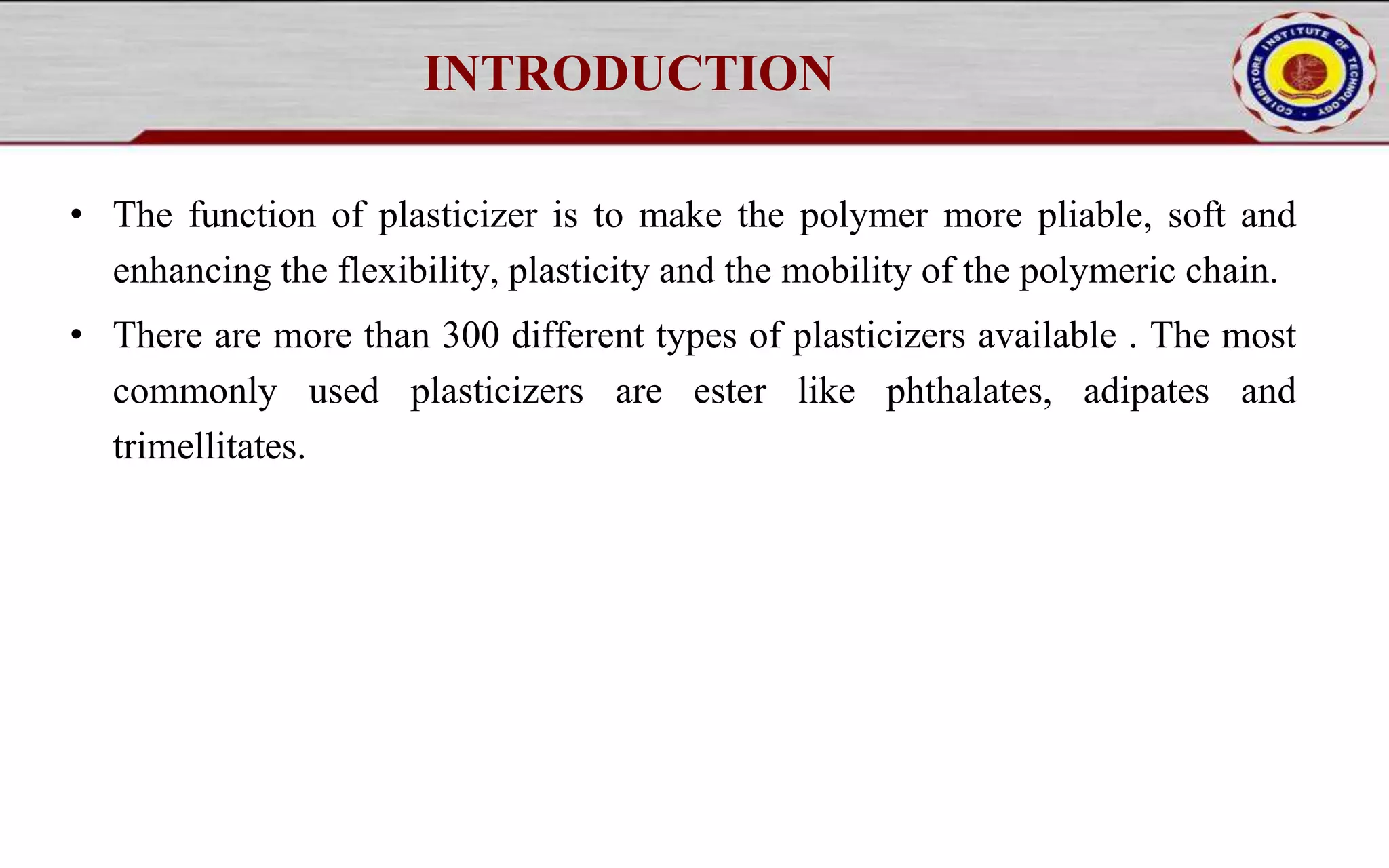 Plasticizer | PPTX