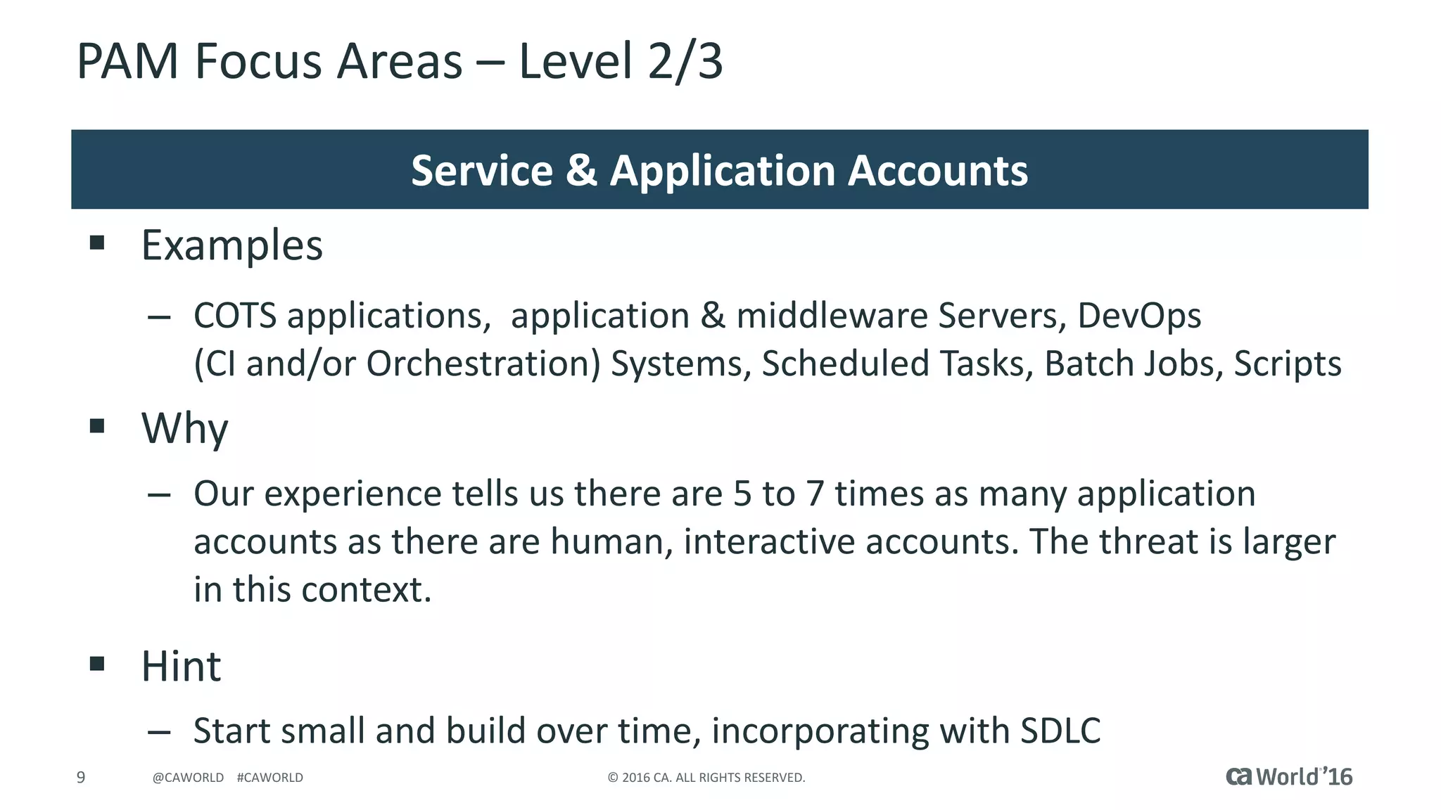 Tech Talk: Privileged Account Management Maturity Model | PDF