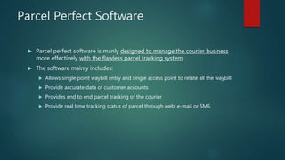 Overview of Supply Chain and Logistics Technology & Parcel System | PPTX