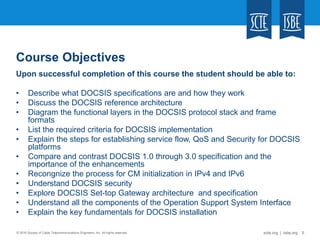 DOCSIS Engineering Professional (DEP) Certification | PDF