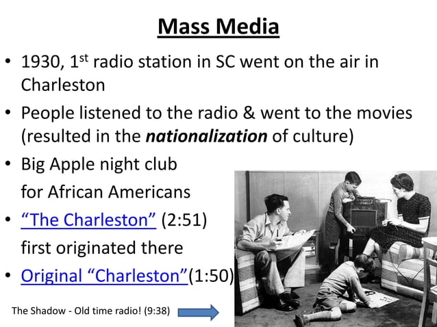 Sc & the 1920’s boom8 6.2 | PPT