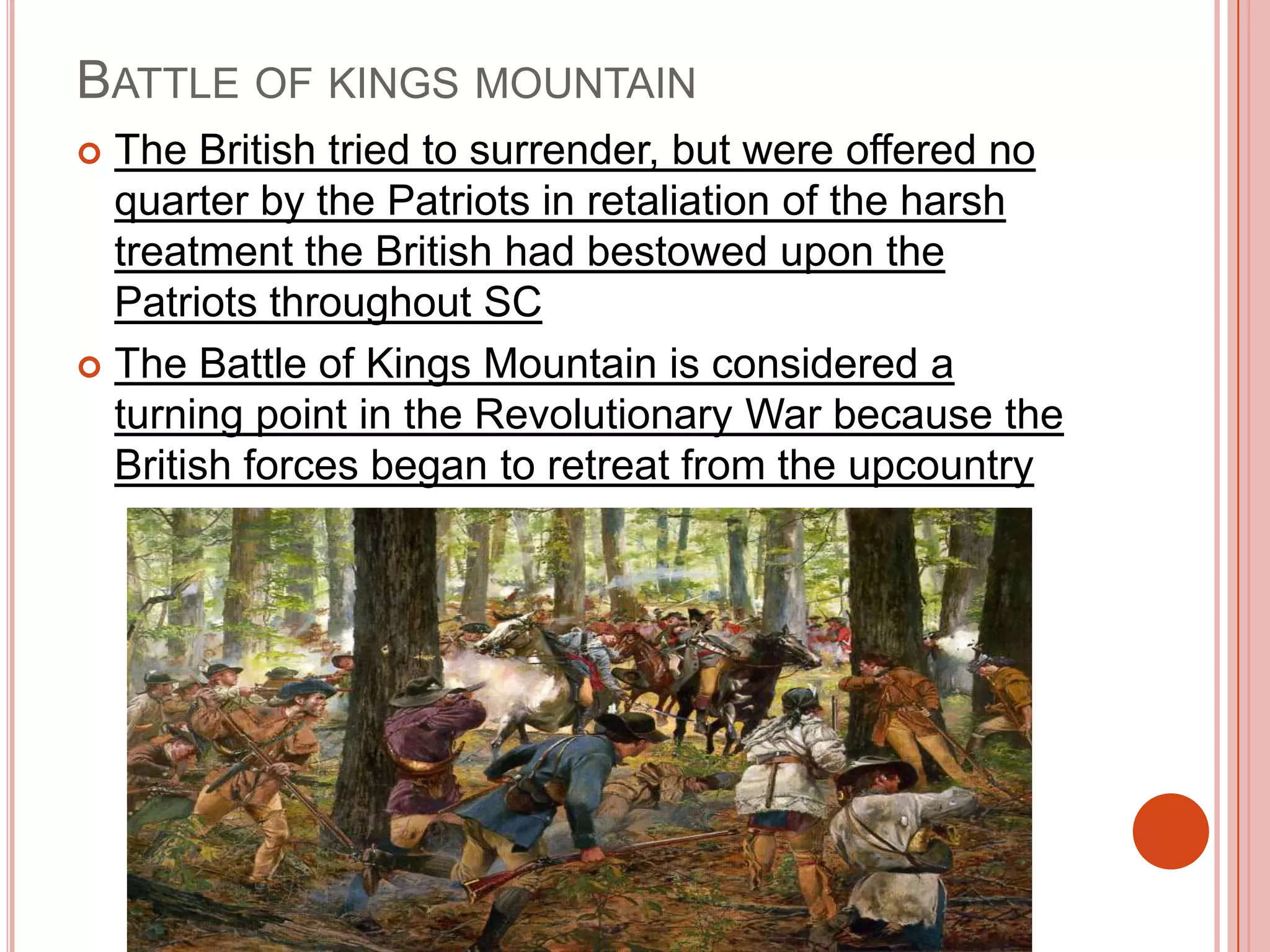 Sc & the battles of the revolutionary war | PPT