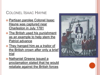 Sc & the battles of the revolutionary war | PPT