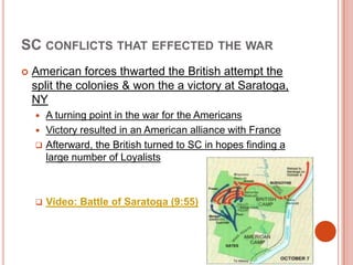 Sc & the battles of the revolutionary war | PPTX