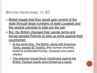 Sc & the battles of the revolutionary war | PPT