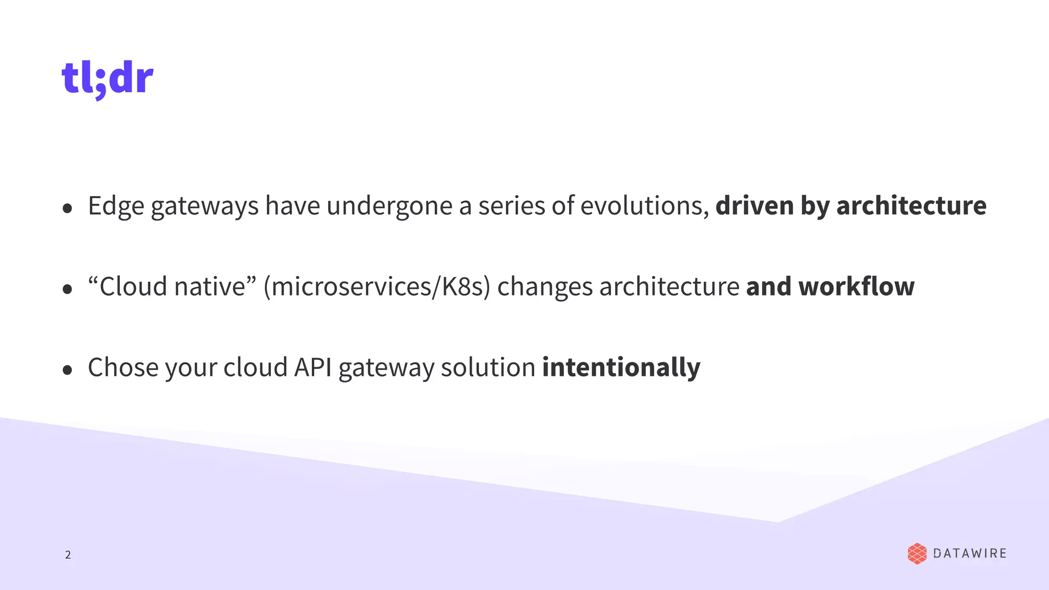 SoftwareCircus 2020 "The Past, Present, and Future of Cloud Native API ...