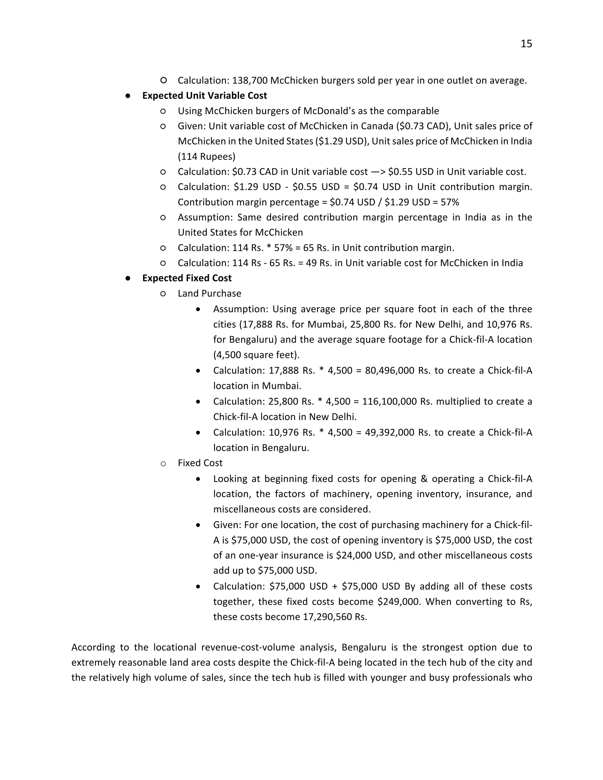 Internationalization Strategy for Chick-fil-A Entering India | PDF