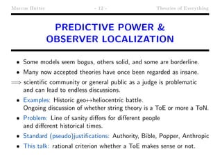 Theories of Something, Everything & Nothing. | PPT