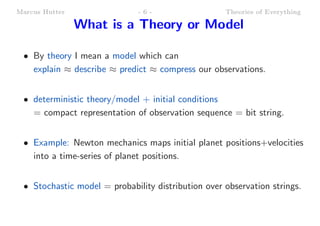Theories of Something, Everything & Nothing. | PDF