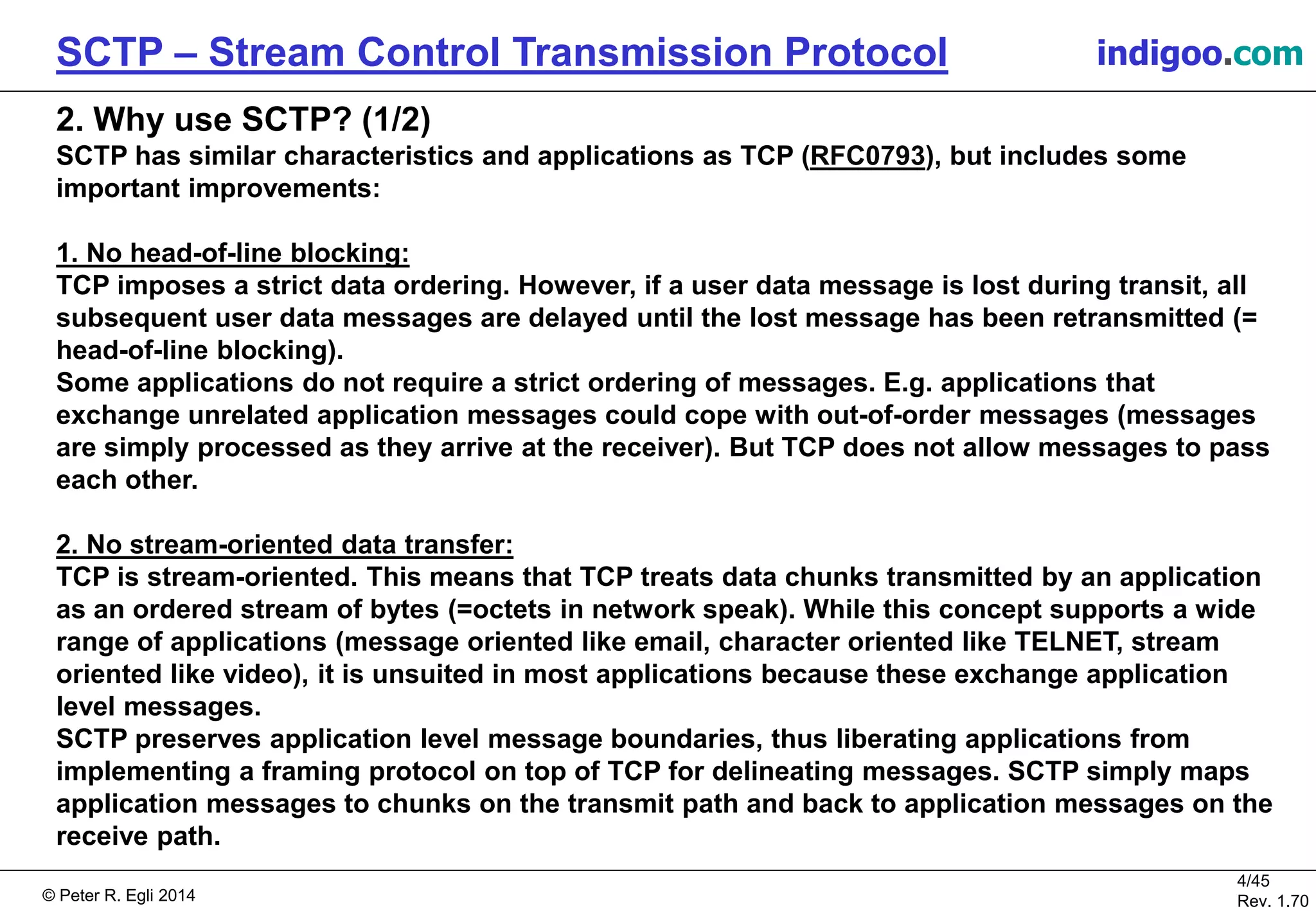 Overview of SCTP (Stream Control Transmission Protocol) | PDF