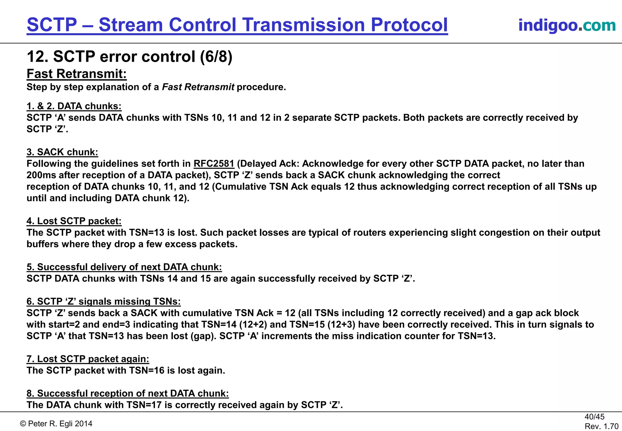Overview of SCTP (Stream Control Transmission Protocol) | PDF