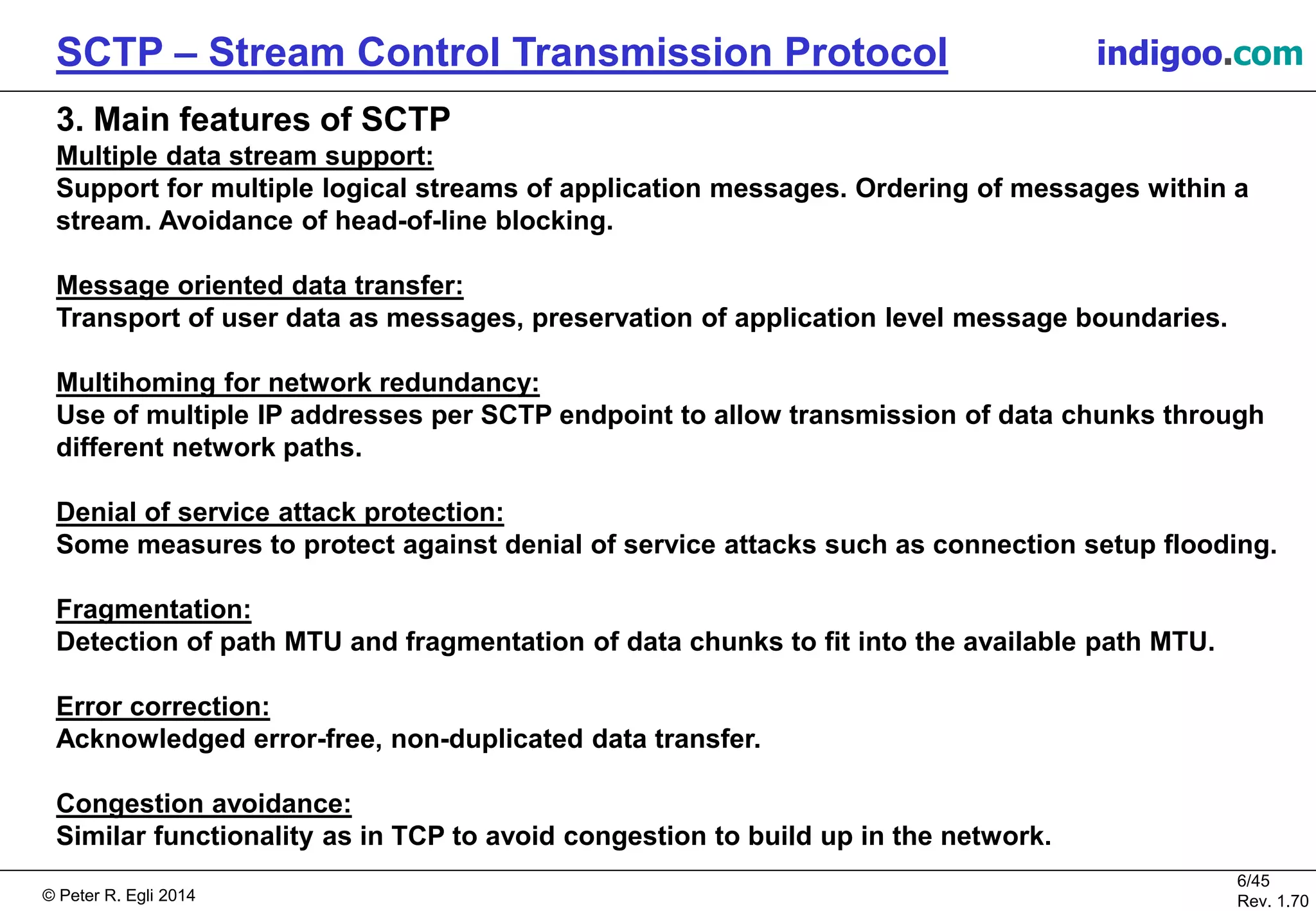 Overview of SCTP (Stream Control Transmission Protocol) | PDF