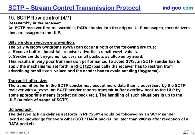 Overview of SCTP (Stream Control Transmission Protocol) | PDF