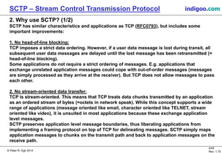 Overview of SCTP (Stream Control Transmission Protocol) | PDF