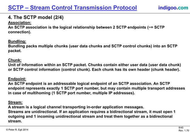Overview of SCTP (Stream Control Transmission Protocol) | PDF