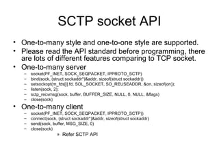 SCTP introduction | PPT