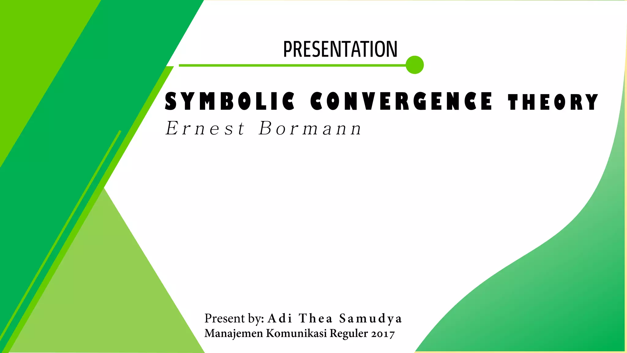 Symbolic convergence theory- Ernest Bormann | PDF