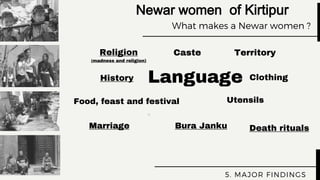 Social Construction of Newar women of Kirtipur | PPTX