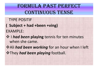 PAST PERFECT CONTINUOUS TENSE | PPTX