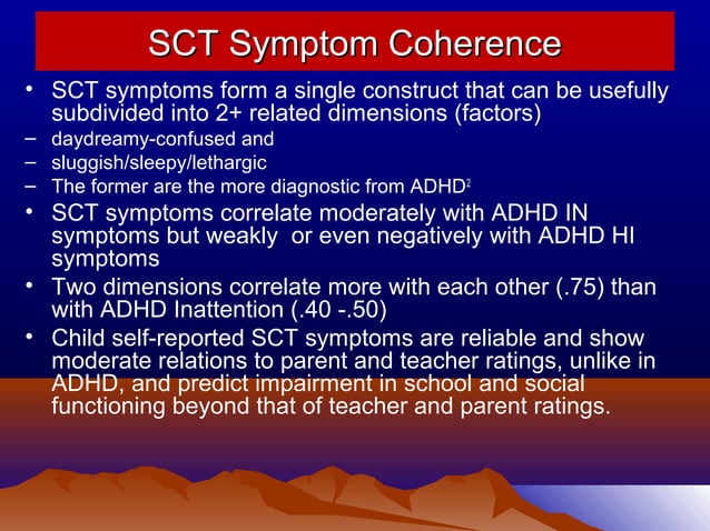 hThe Second Attention Disorder - Sluggish Cognitive Tempo vs. ADHD | PPT