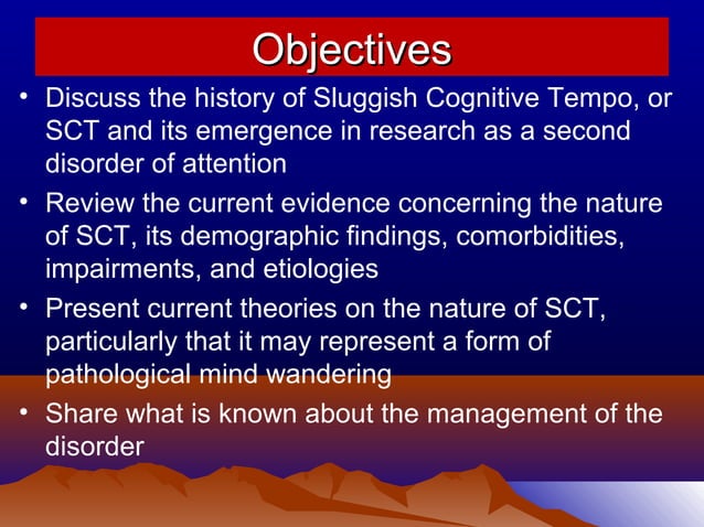 hThe Second Attention Disorder - Sluggish Cognitive Tempo vs. ADHD | PPT