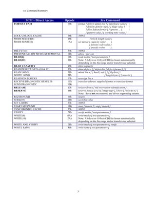 Scu scsi-summary | PDF