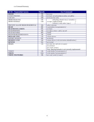 Scu scsi-summary | PDF