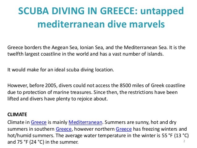 Scuba Diving in Greece I Untapped Mediterranean Dive Marvels I Ediving ...
